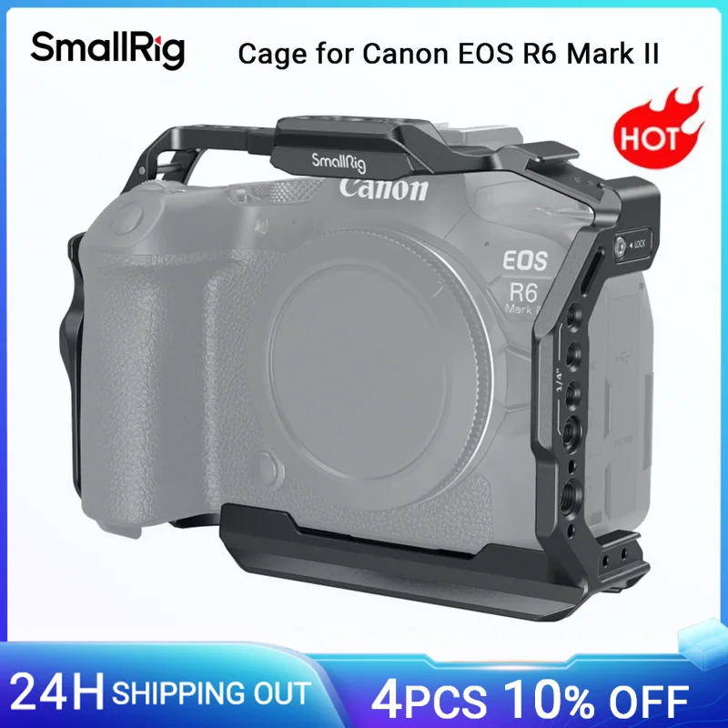SmallRig-R6-Mark-II-Camera-Cage-for-Canon-EOS-R6-Mark-II-with-Dual-NATO ...