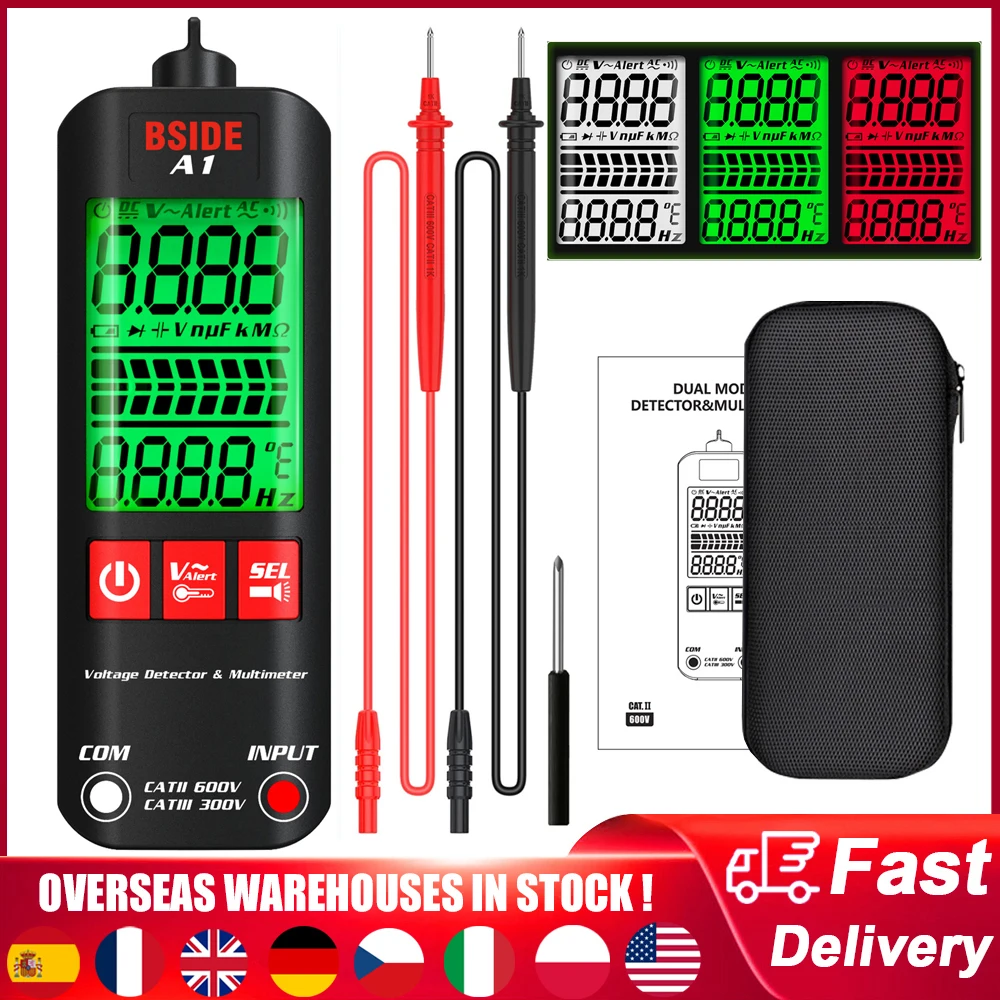BSIDE-A1-Digital-Multimeter-Voltage-Tester-Non-Contact-Electric-Pen ...