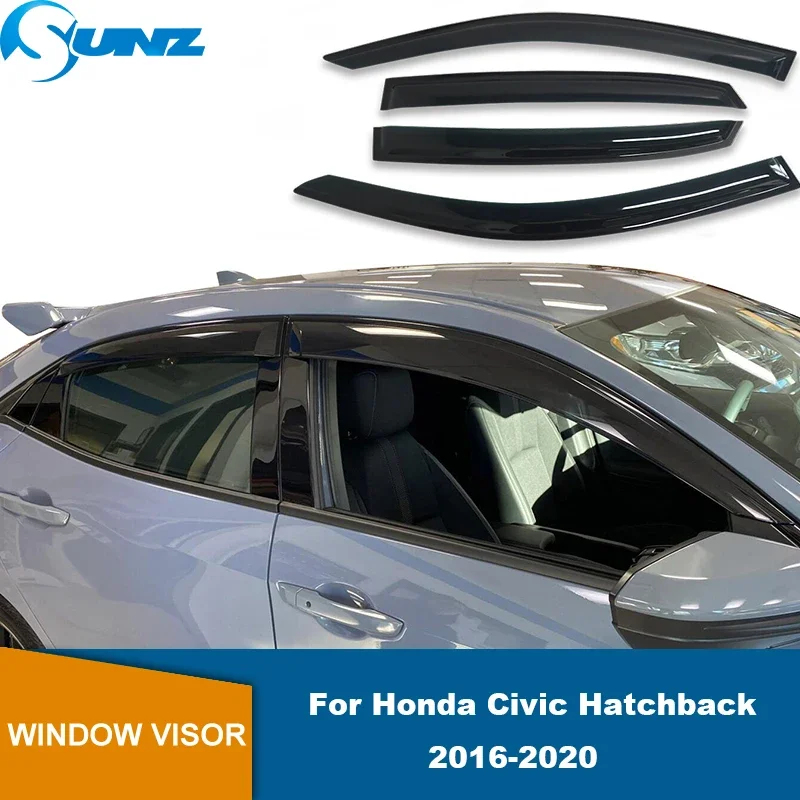 Fensterabweiser fur Honda Civic Schragheck 10. Generation FC FK 2016 2017 2018 2019 2020 2021 Fenstervisier Regenschutz Luftungsschutz AliExpress