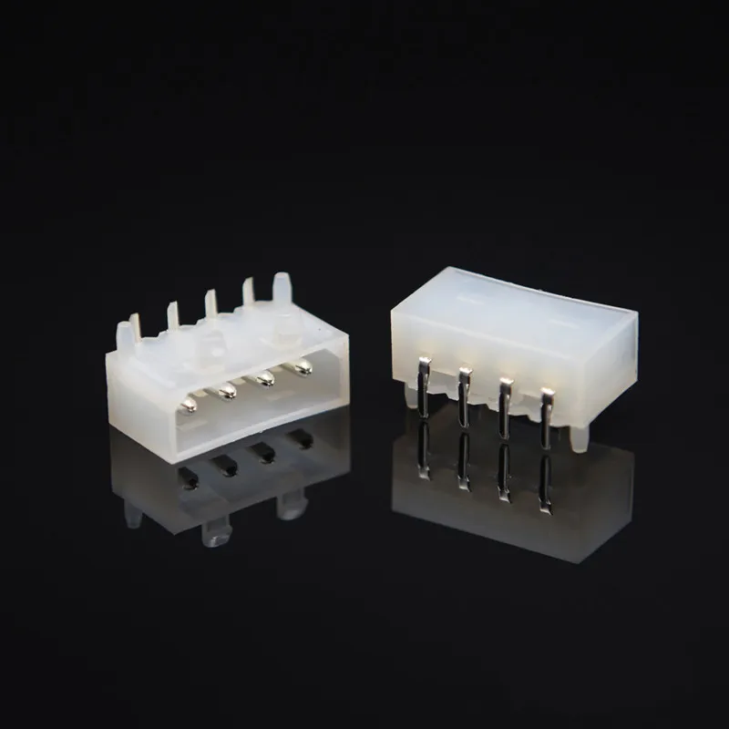 10pcs 5.08mm 4 Pin D Shape Wafer Male Contact Pin Right Angle 90 Degree ...