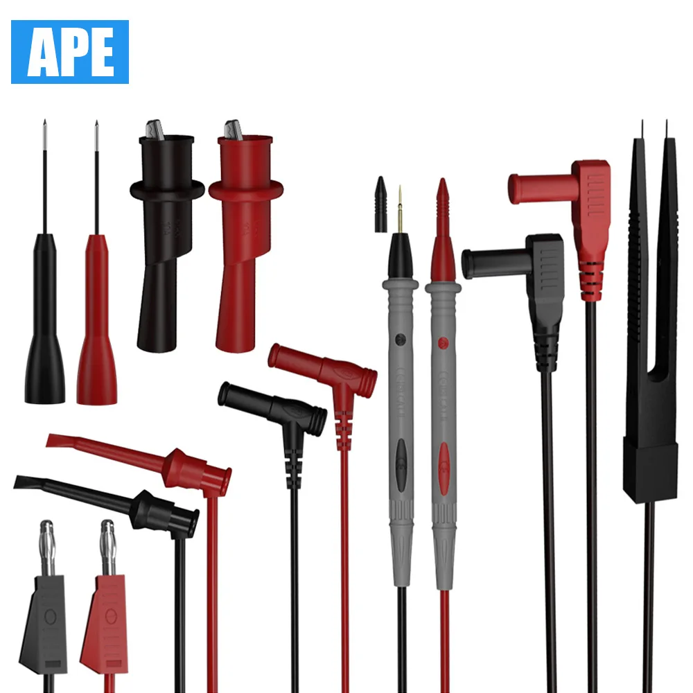 Electrical-Multimeter-Test-Lead-Set-with-Alligator-Clip-Test-Hook-Lead ...