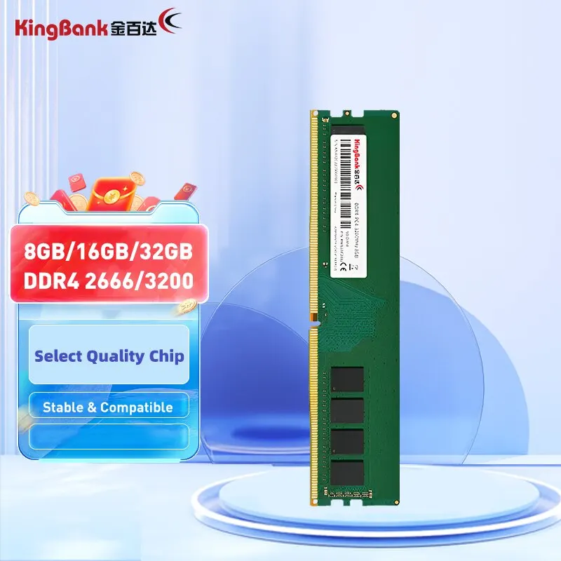 Kingbank-Mem-ria-RAM-do-PC-DDR4-4GB-8GB-16GB-2400-2666-3200MHz-M-dulo ...
