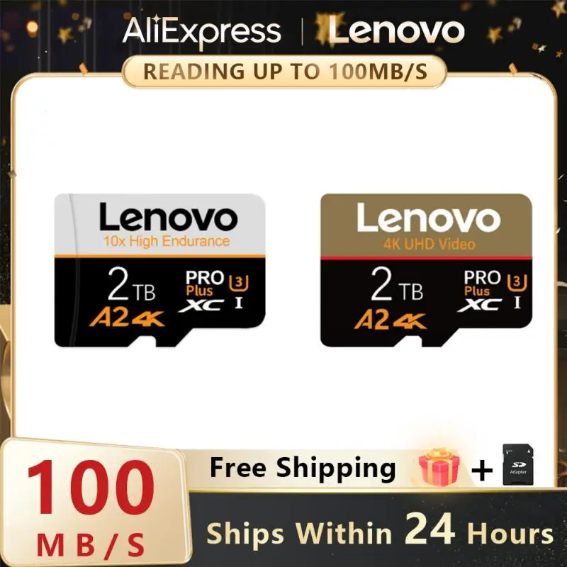 Lenovo 2TB Micro TF SD Card Class 10 Memory Card 1TB 512GB 256GB U3 4K ...