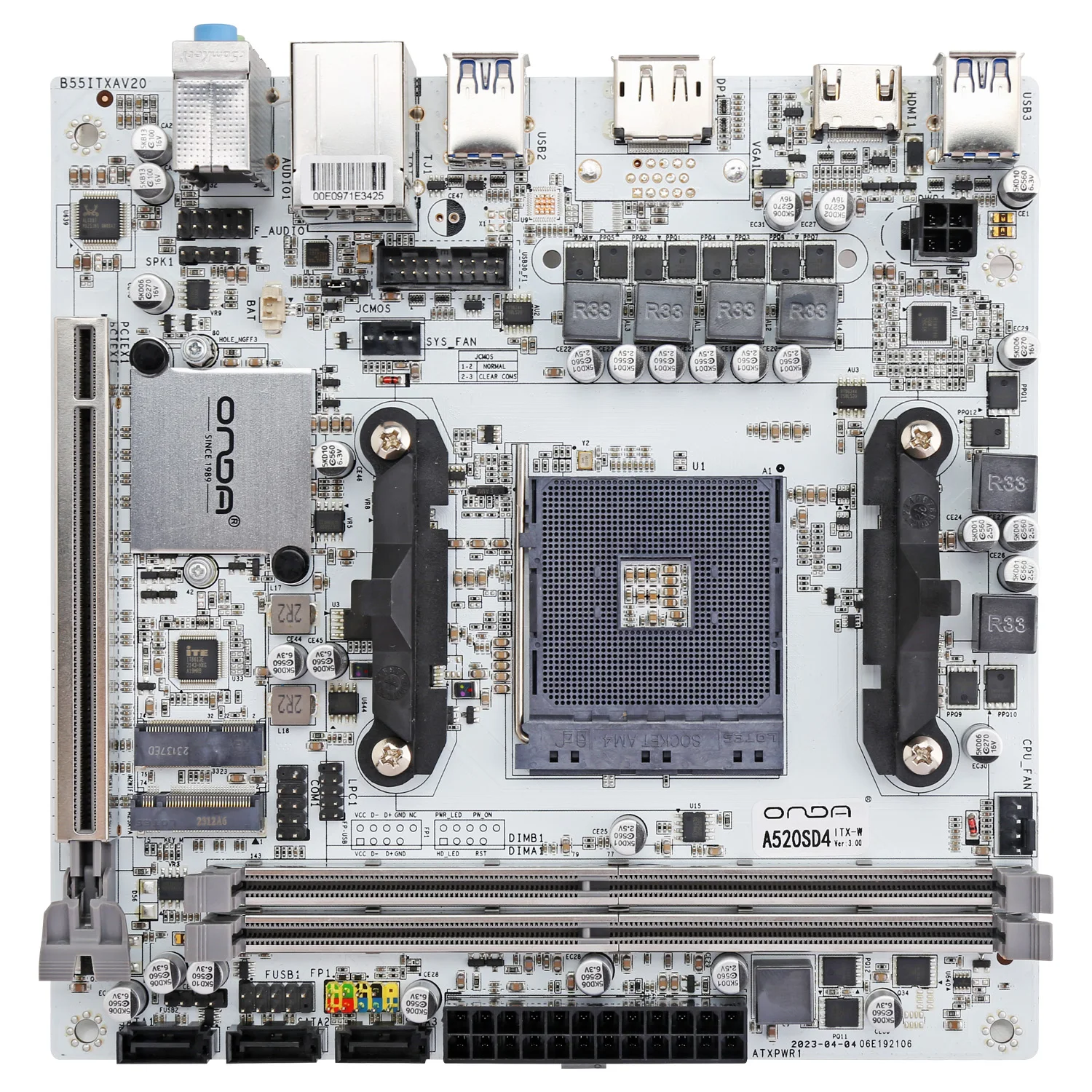 A520-Motherboard-Mini-ITX-A520SD4-ITX-W-AM4-Motherboards-for-Ryzen-3000 ...