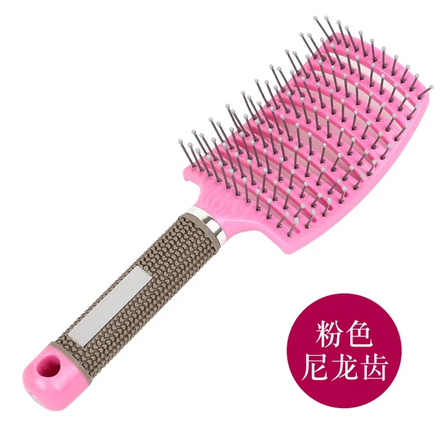 Arc-shaped Comb Fluffy Big Curved Comb Nylon Tooth Hollow Stereotyped ...