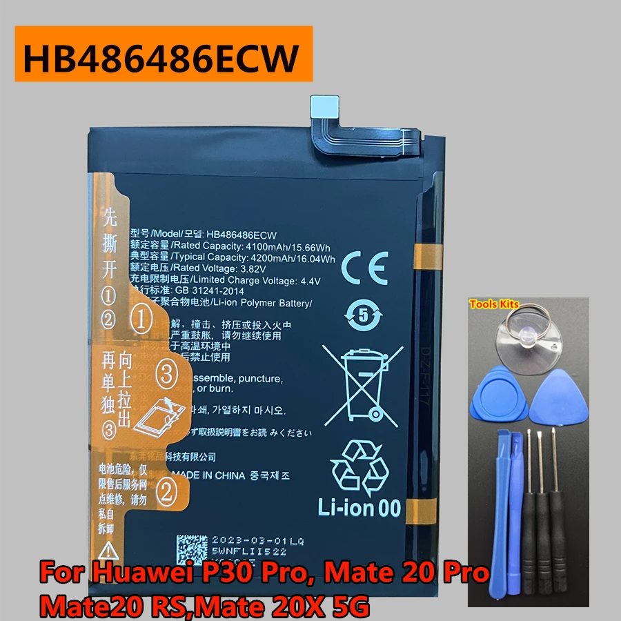 Bater-a-de-tel-fono-Original-HB486486ECW-4200mAh-para-Huawei-P30-Pro ...