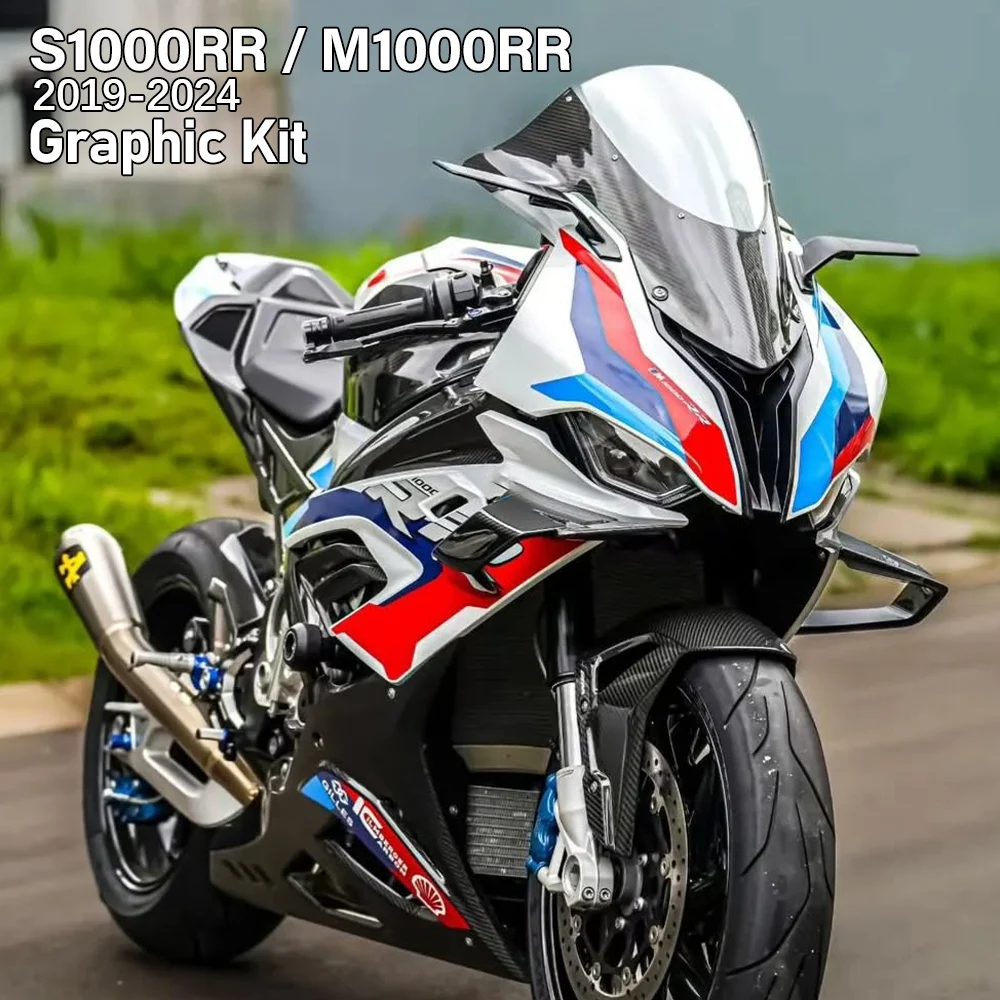 Motorcycle Stickers Kit For BMW S1000RR M1000R Full Graphic Kit Print ...