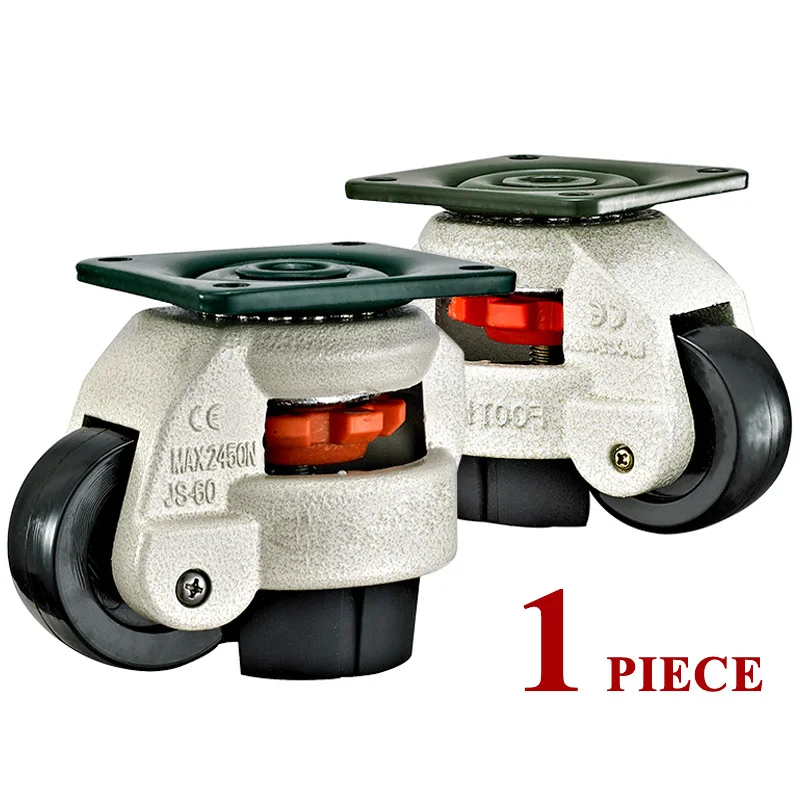 Leveling-Machine-Caster-Top-Plate-Leveling-Wheel-Retractable-Rubber ...