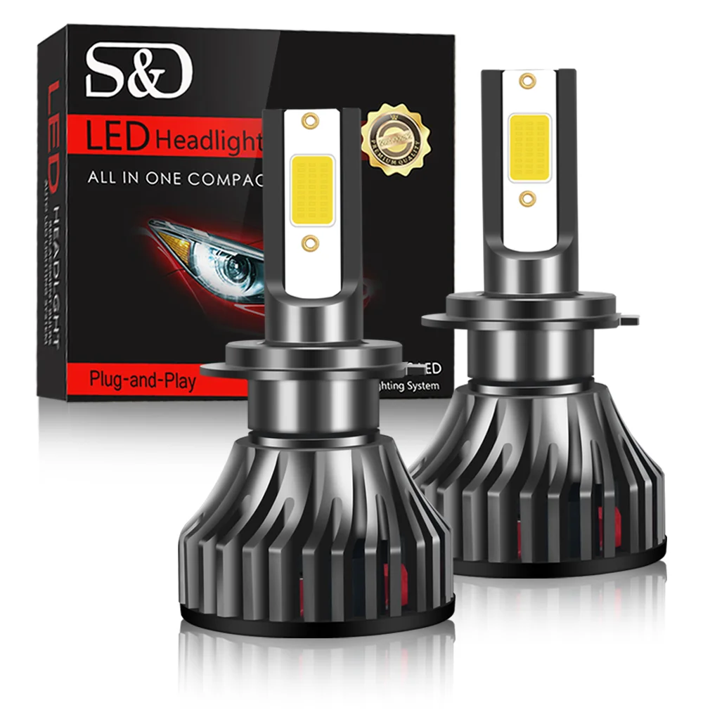 2pcs H4 H7 Led 20000LM Bulb Car Headlight H1 H3 LED H8 H11 9005 HB3 9006 HB4 9012 HIR2 H27 880 ...