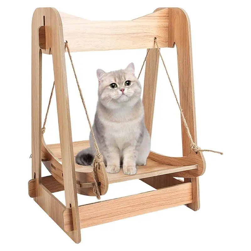 Cat-Bed-Pet-Cat-Wooden-Hammock-Aerial-Cats-Bed-House-Kitten-Climbing ...