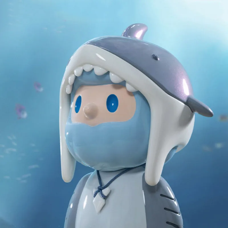 Unroin-figura-Original-de-Shark-Bob-juguete-de-Pvc-300-modelo-de ...