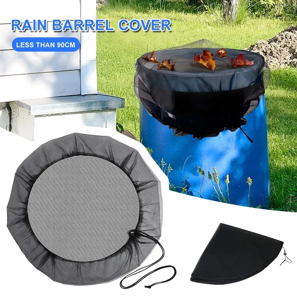 Outdoor-Mesh-Cover-Netting-for-Rain-Barrels-PE-Water-Collection-Buckets ...