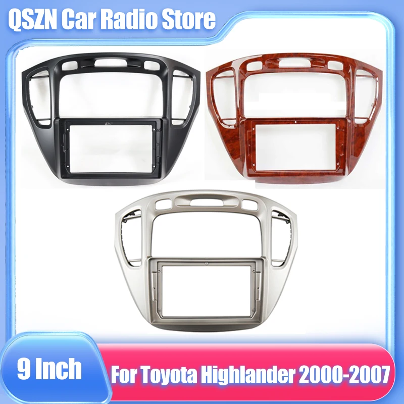 9 Inch Fascia For Toyota Highlander 2000 2007 Car Radio Head Unit ...