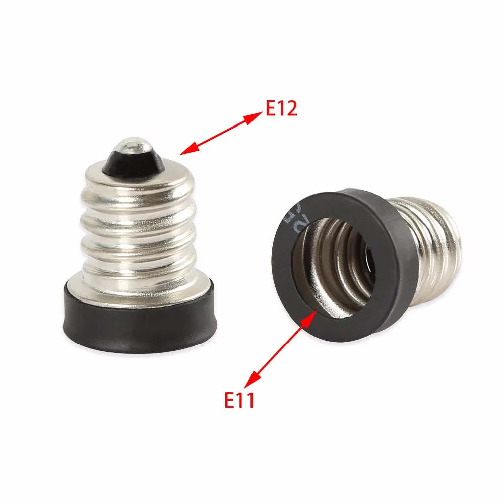 2pcs E12 to E11 Candebra Light Socket adapter E12 to E11 lamp holder converter, CE Rohs|Lamp ...