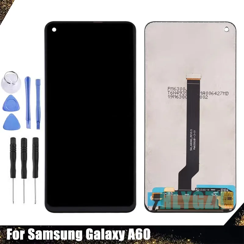 Pantalla táctil LCD para Samsung Galaxy A60, repuesto de montaje de digitalizador para A606F ...