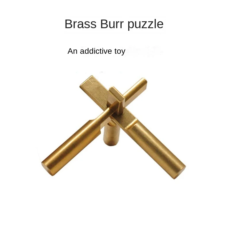 Brass-Tee-Burr-Puzzle-Burr-Puzzle-Set-Adult-Kill-Time-Boring-Artifact ...