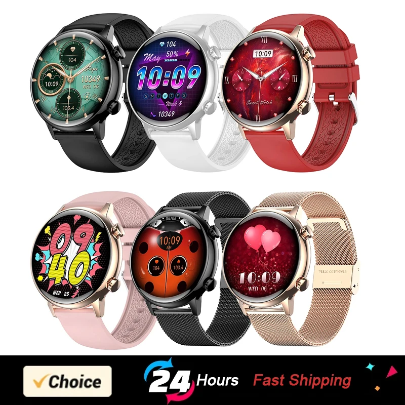 HK39-Smart-Watch-Women-Small-With-Whatsapp-IP68-Waterproof-AMOLED-360 ...