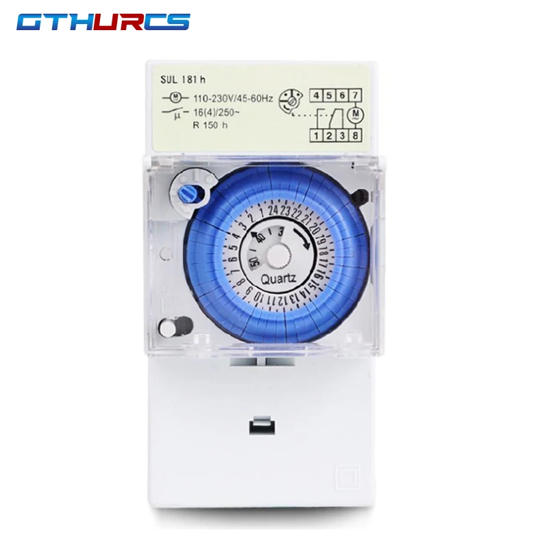 SUL181H-Mechanical-Timer-24-hours-Time-Switch-Relay-Electrical ...