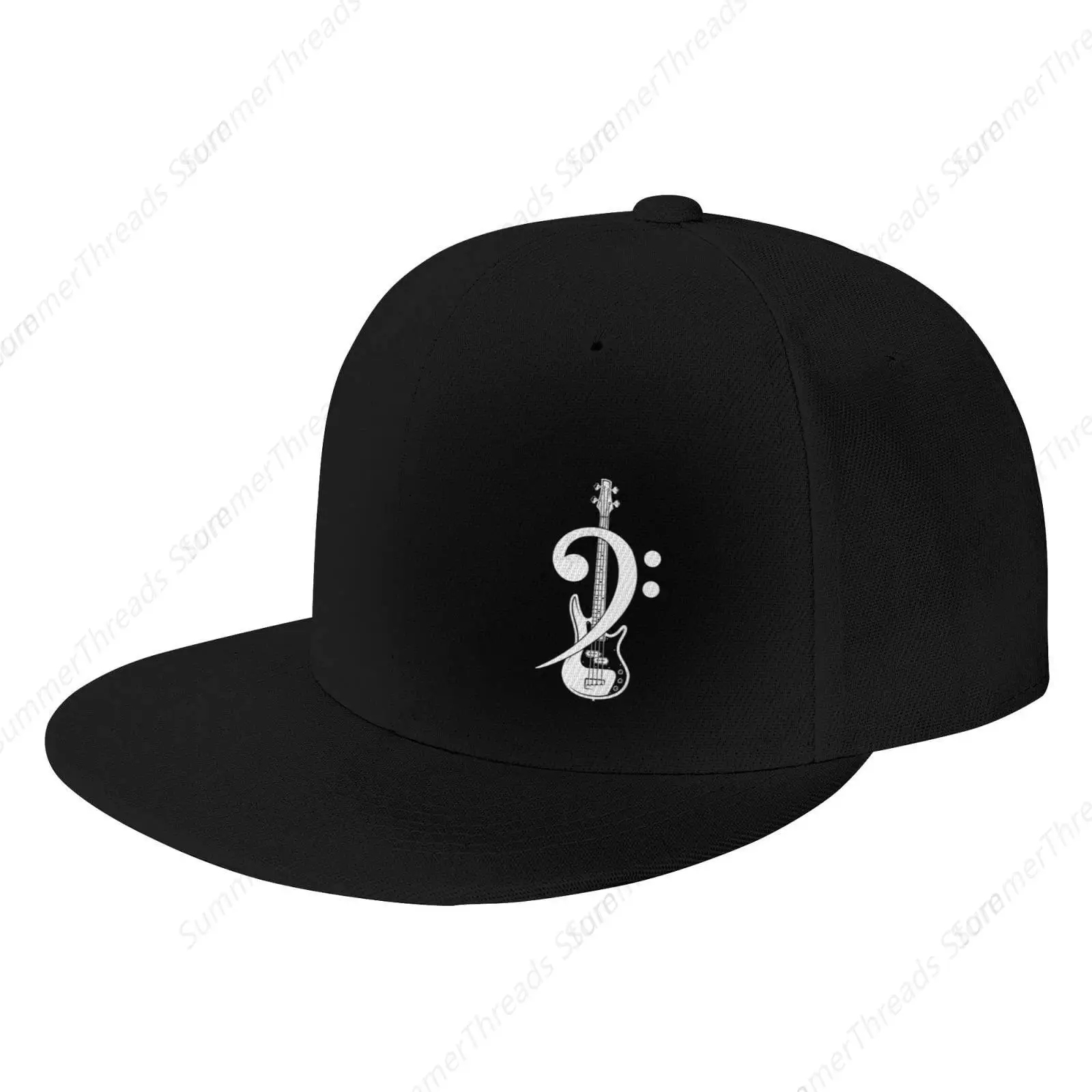Vintage Bass Clef Bass Guitar Funny Guitar Player Gift Baseball Hats ...