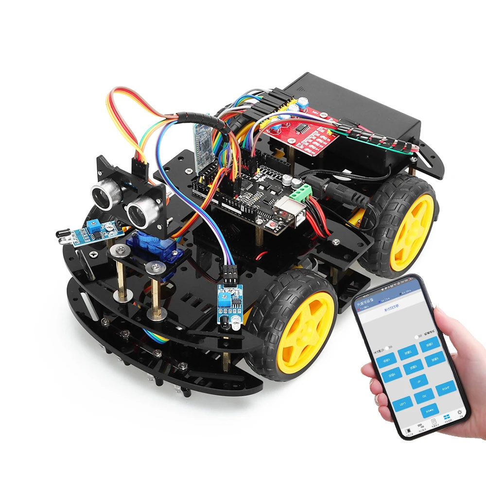 Smart Robot Car Kit For Arduino Programming Professional Complete Version Children's Robotic Fun ...