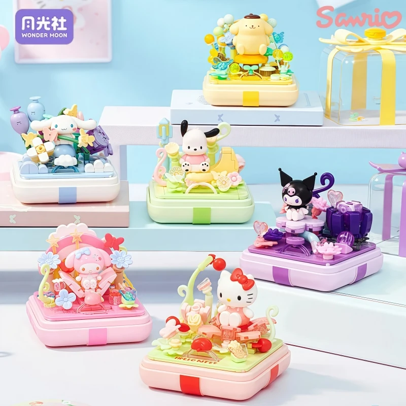 Sanrio Building Block Ring Box Cartoon Hellokitty Kuromi My Melody ...