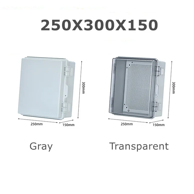 1 PC IP66 Oversized Outdoor Waterproof ABS Plastic Electronics Juction ...