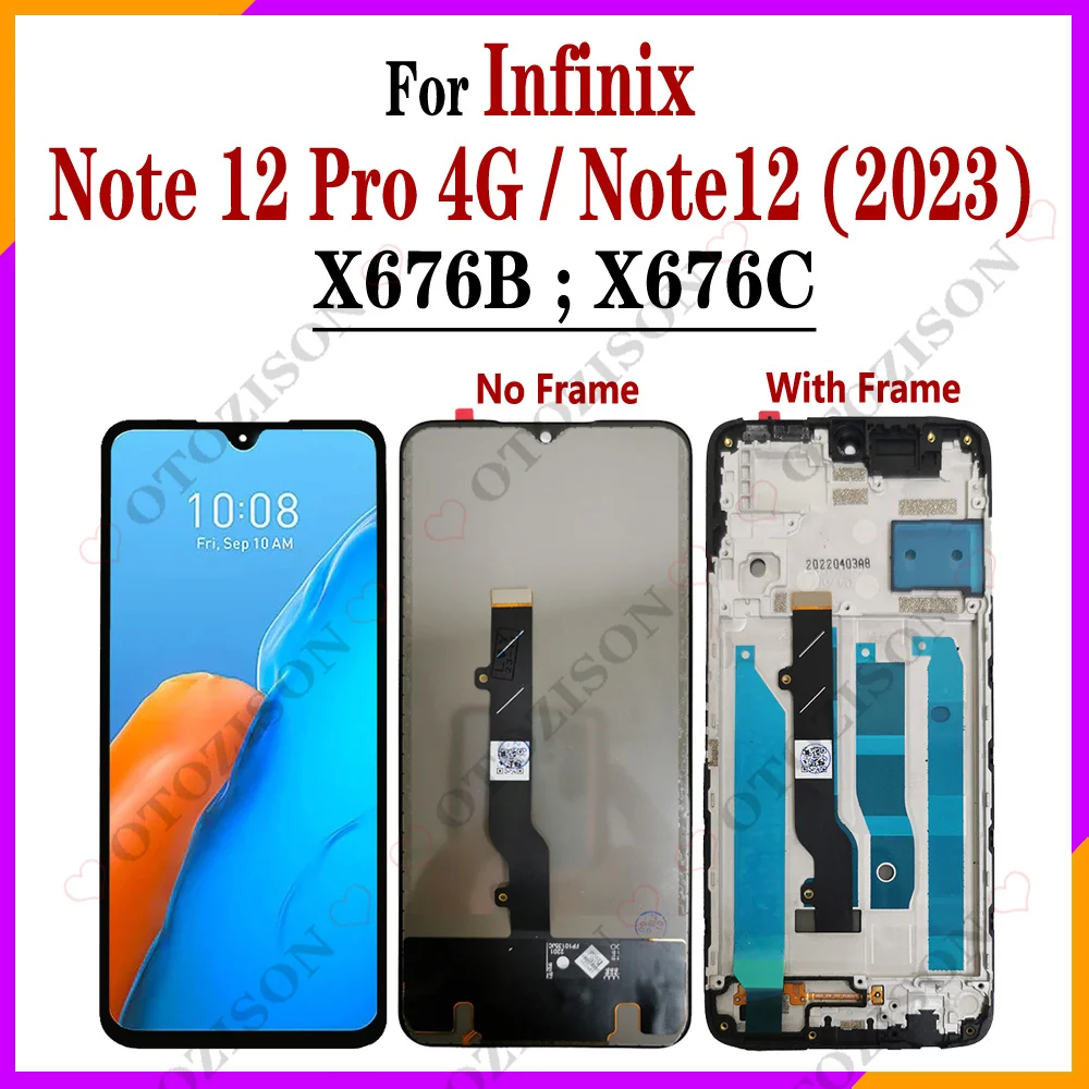 Incell-LCD-With-Frame-For-Infinix-Note-12-Pro-4G-X676B-Display-Note12 ...
