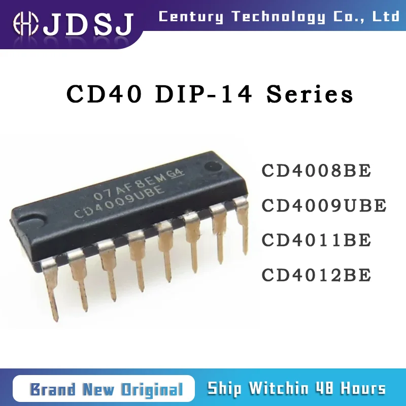 10PCS-100PCS-CD4008BE-CD4009UBE-CD4011BE-CD4012BE-DIP14-Brand-New ...