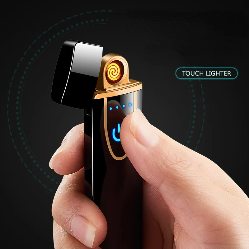 New-Plastic-USB-Fingerprint-Touch-Sensor-Charging-Lighter-Compact-and ...