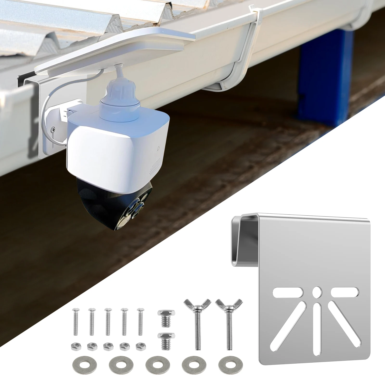 Solar Security Camera Rack Mount Kits RVs Photovoltaic Brackets Gutter ...