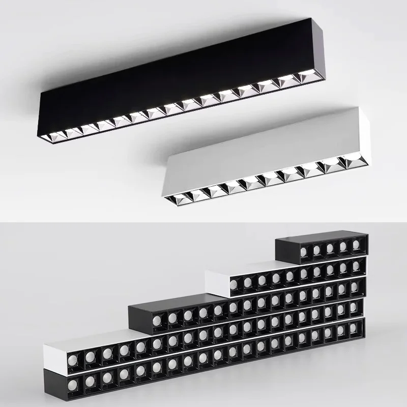 Luces-de-techo-LED-lineales-de-montaje-en-superficie-foco-de-tira-larga ...