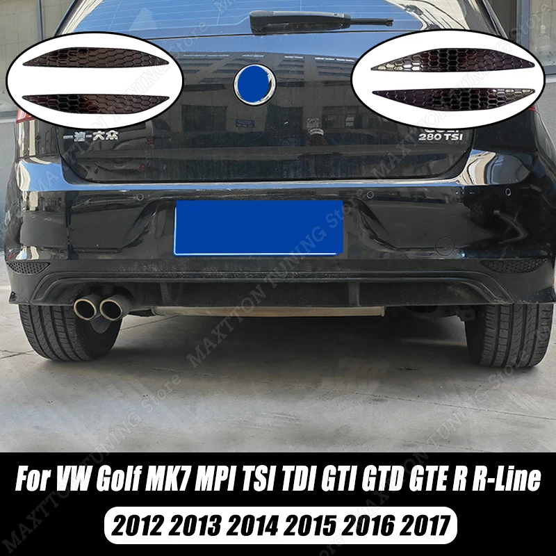 Rear Bumper Reflective Stickers Reflector Strip Tape for VW Golf MK7 ...