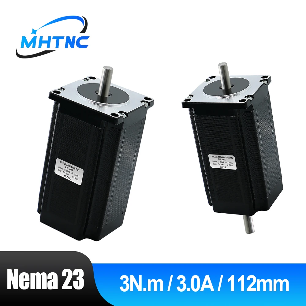 MHTNC Nema23 57HS112 Stepper Motor 2 phase 4-Leads 3N.m 3A 112mm length ...