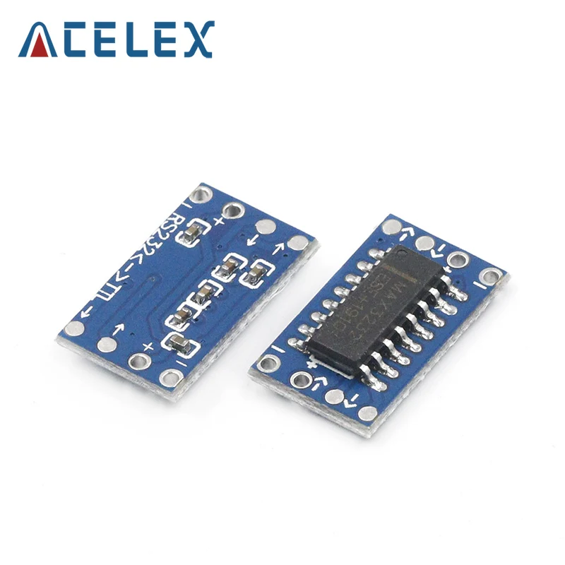 10PCS mini RS232 MAX3232 Levels to TTL level converter board serial ...