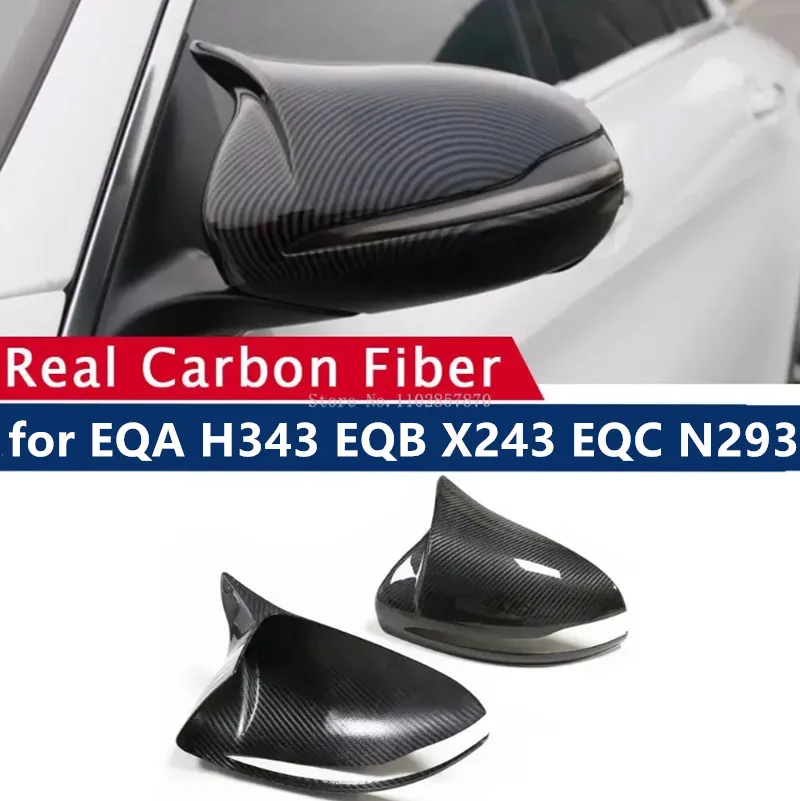 LHD-Dry-Carbon-Fiber-Side-Mirror-Cover-Cap-for-Mercedes-Benz-EQA-H343 ...