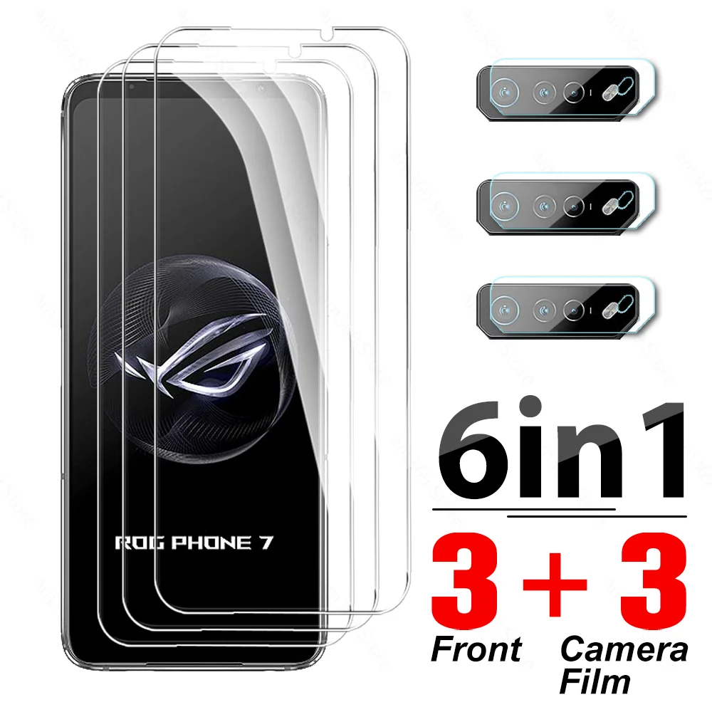 6in1 Glass For Asus ROG Phone 6 Pro 7 Ultimate 5G Cover Tempered Glass ...