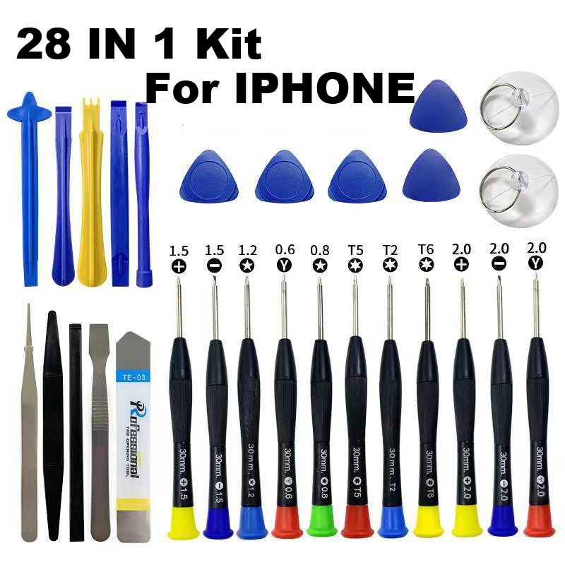 28 In 1 Screw Screwdriver Spudger Pry Opening Repair Tool Kit For ...