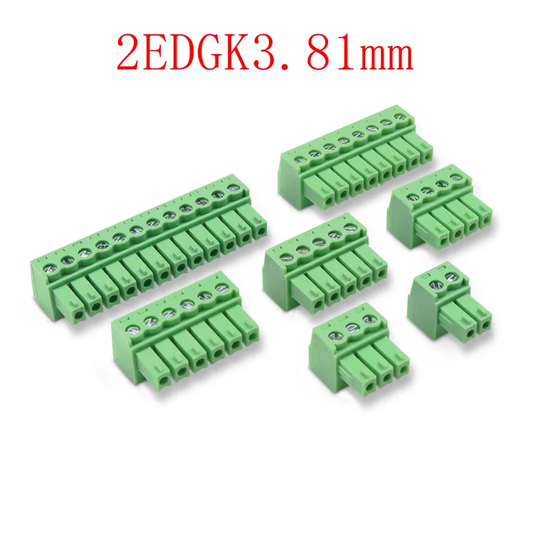 10PCS-KF2EDGK-3-81-2P-10P-PCB-TERMINAL-BlOCKS-15EDGK-3-81mm-2PIN-10PIN ...