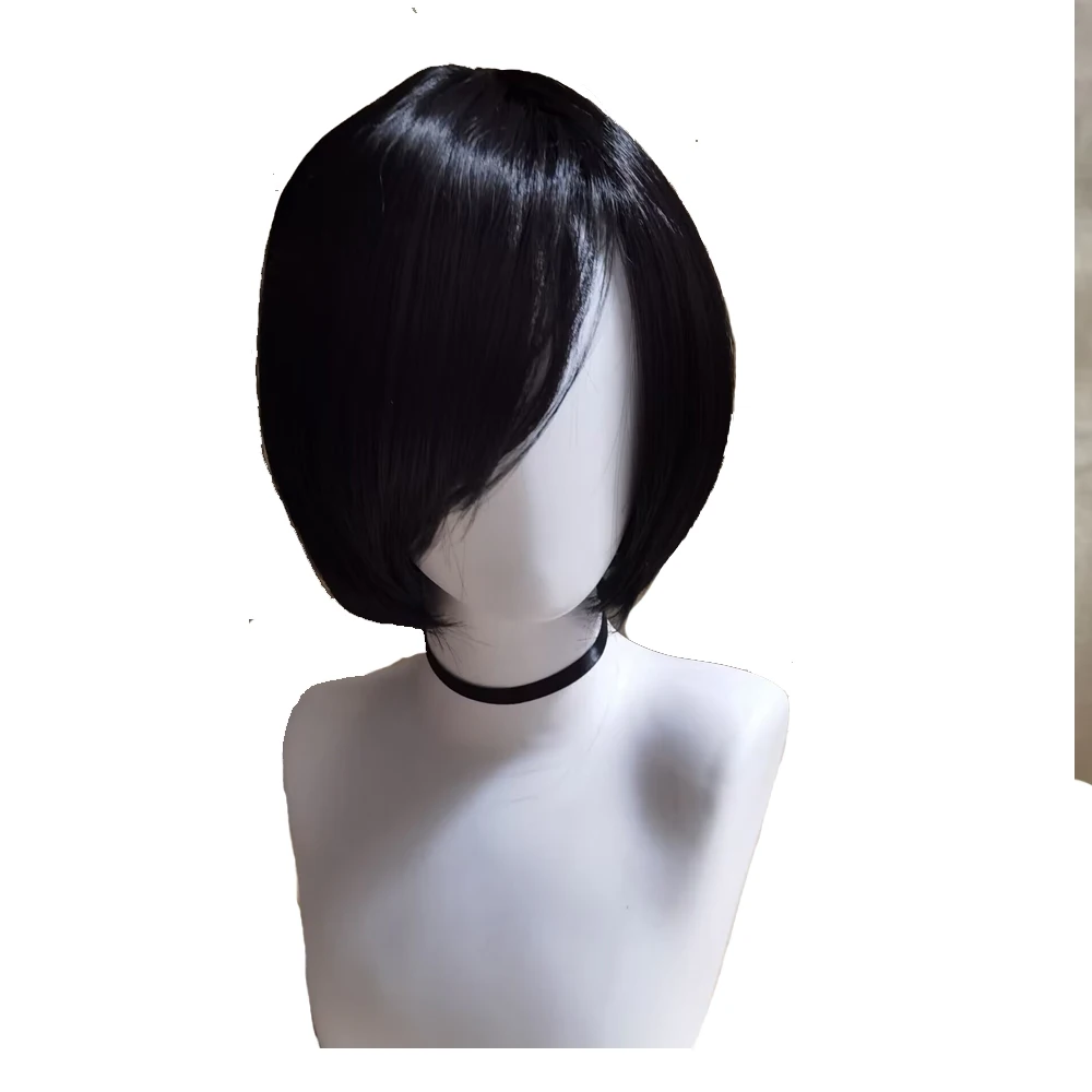 Ada Wong Peluca de Cosplay para mujer, peluca negra corta, pelucas de ...