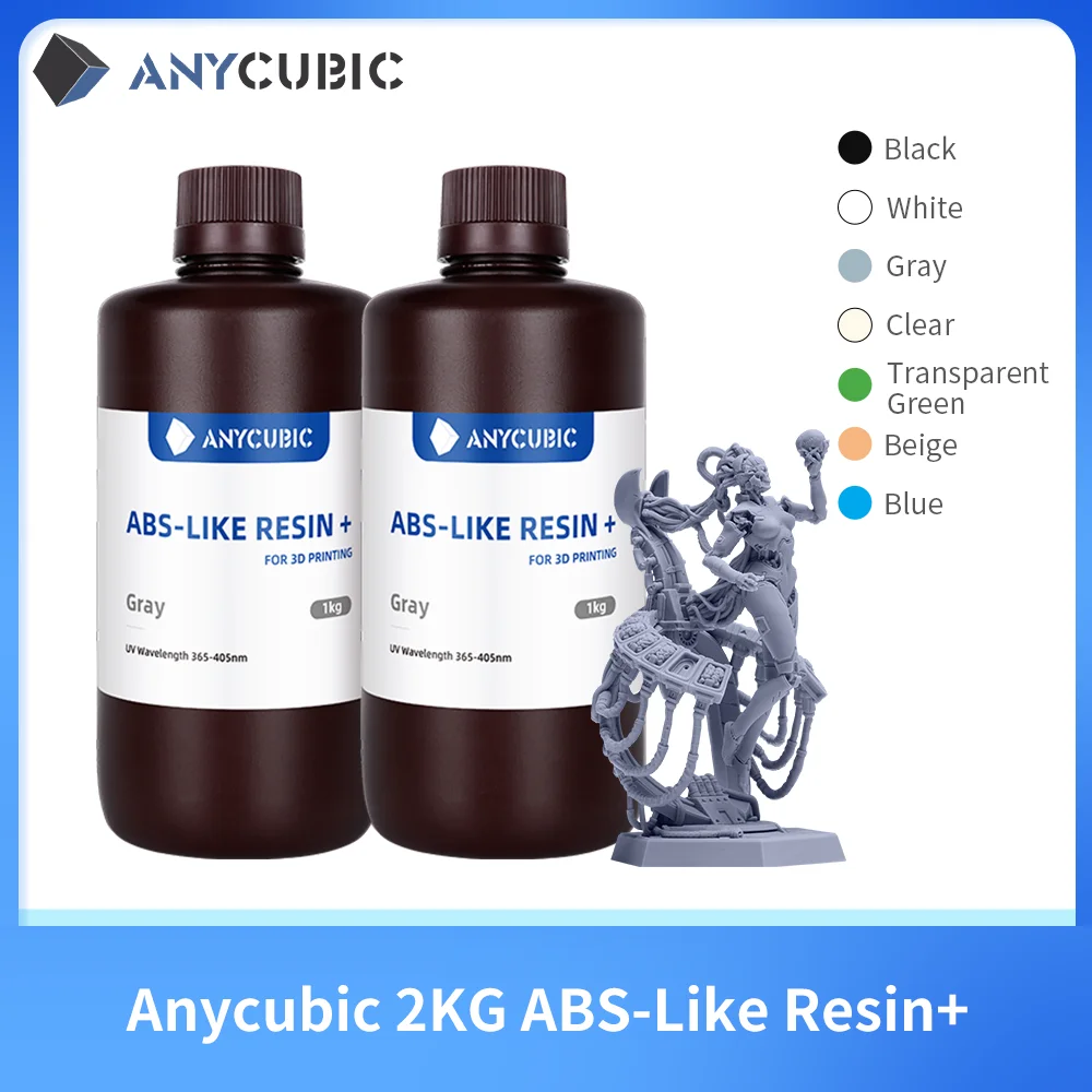 ANYCUBIC Upgraded ABS-Like 3D Printer Resin Hardness and Toughness ...