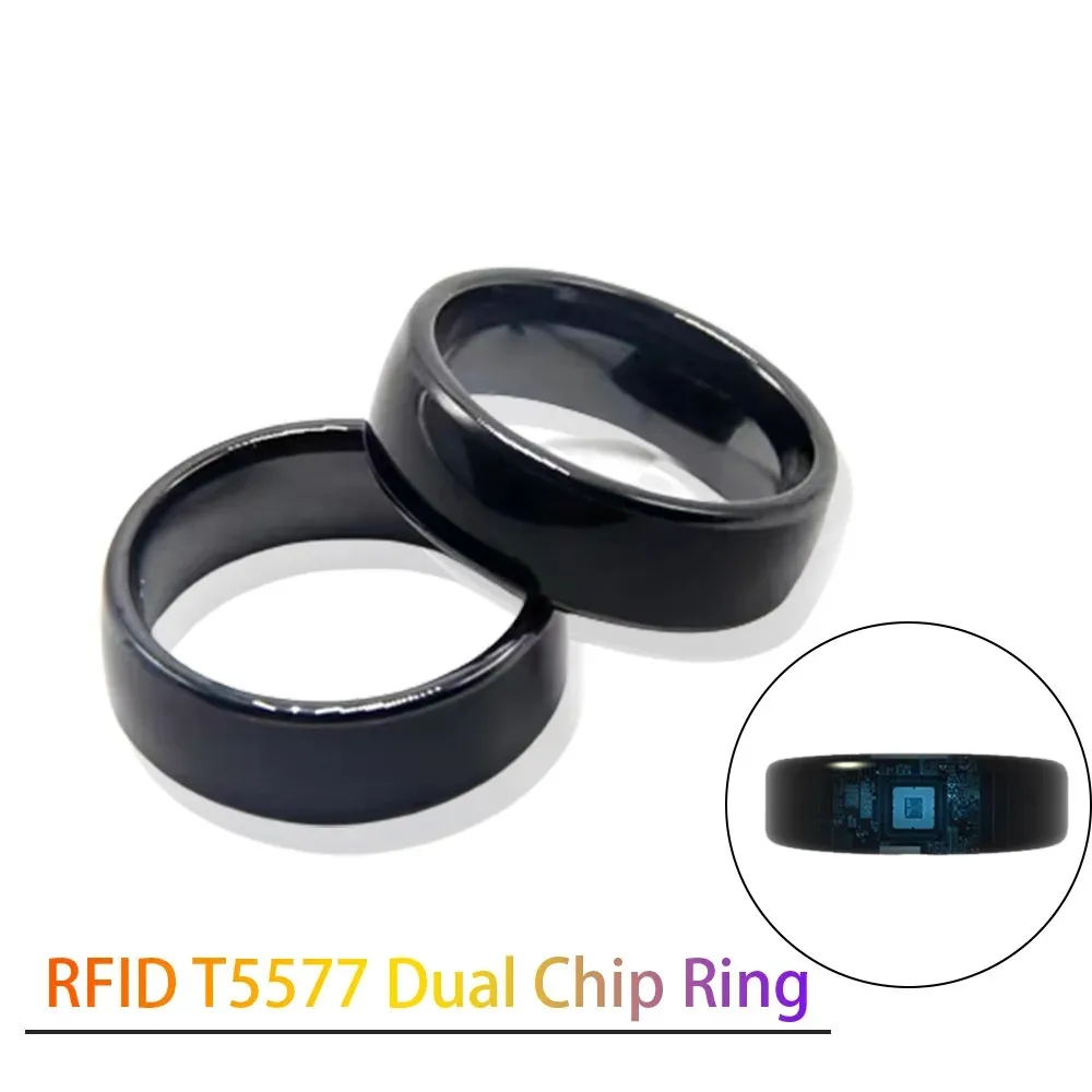 ID-de-anillo-negro-reescribible-inteligente-RFID-de-varios-tama-os ...