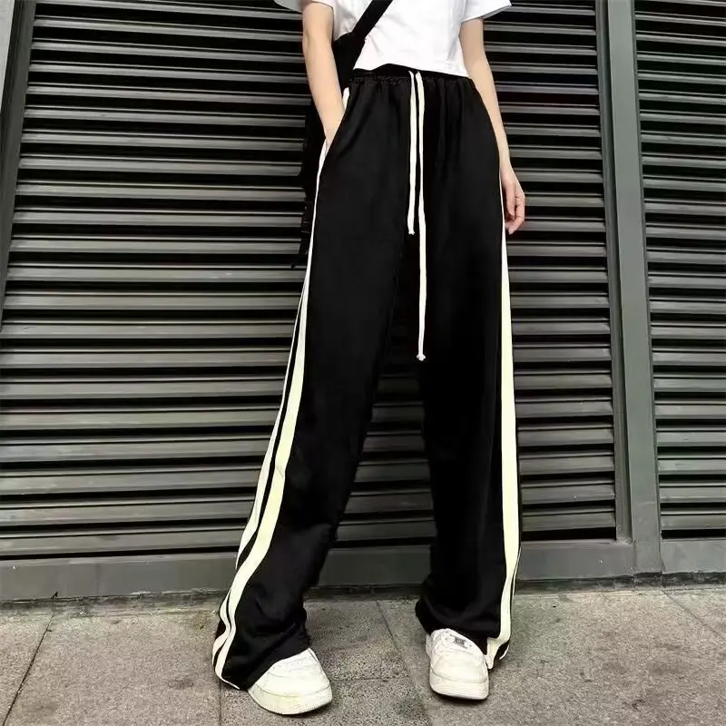 2024-American-hiphop-High-Street-slacks-men-s-summer-heavy-straight-leg ...