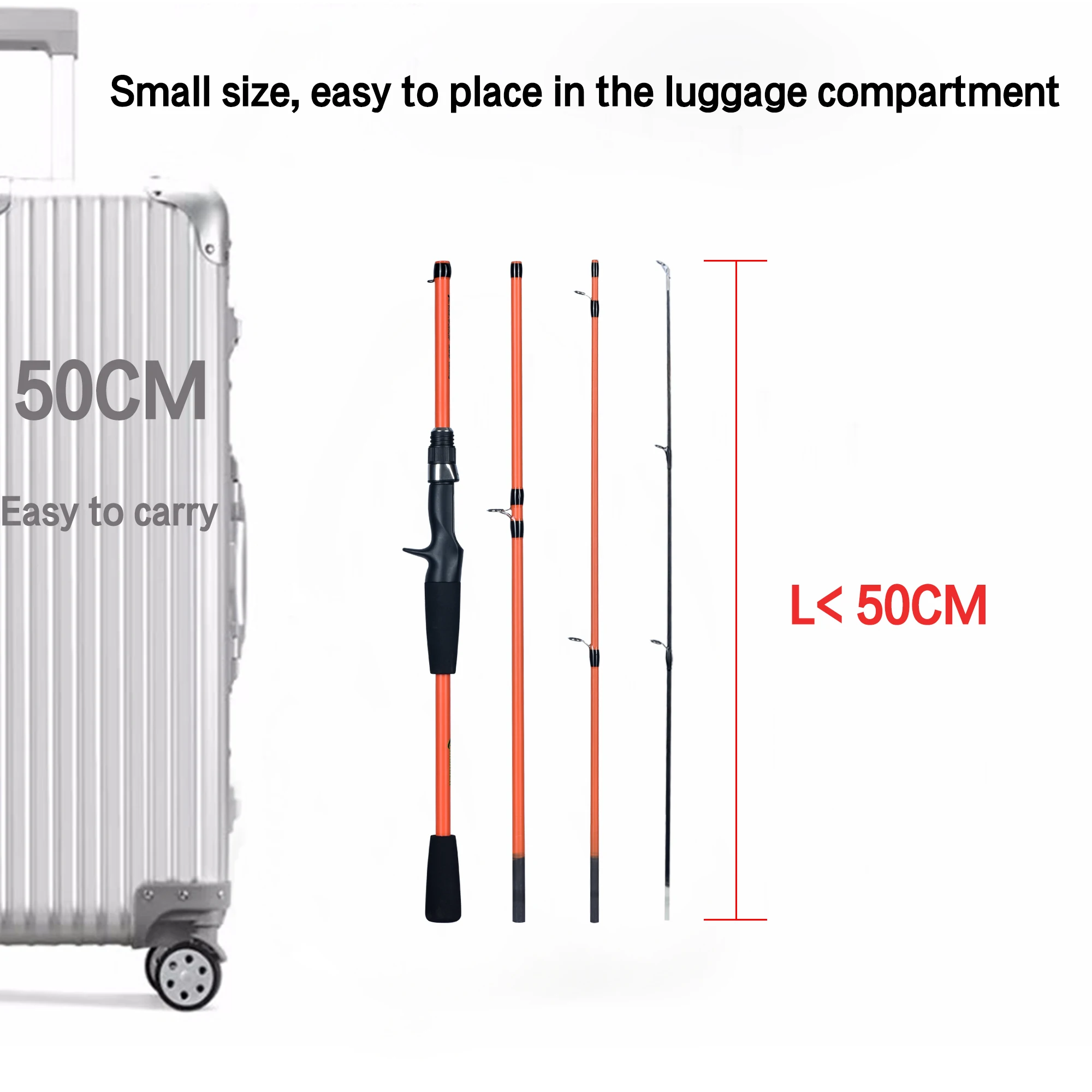 BIUTIFU Spinning & Casting Mini Rock Fishing Rod – OUTFITTERS PURSUIT