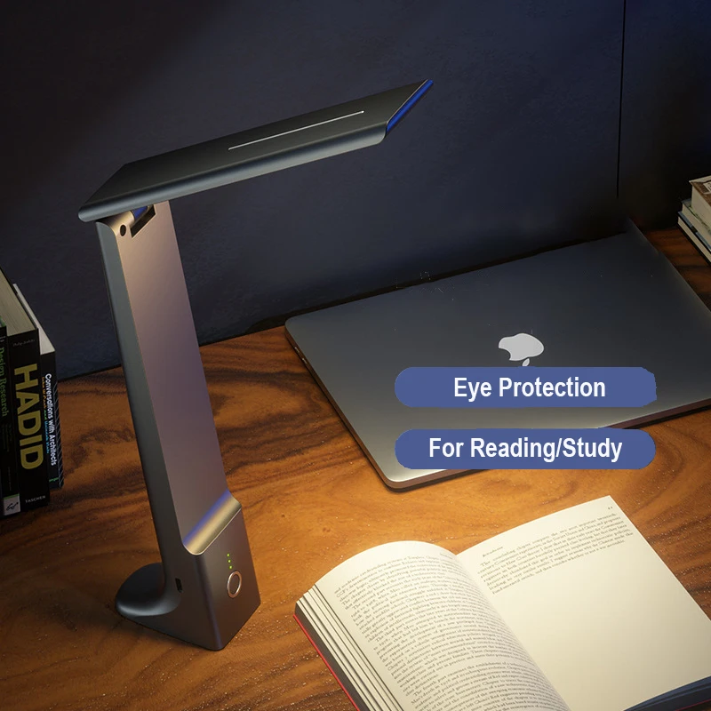 Portable Led Desk Lamp Black | Rechargeable Led Desk Lamp | Table Lamp ...