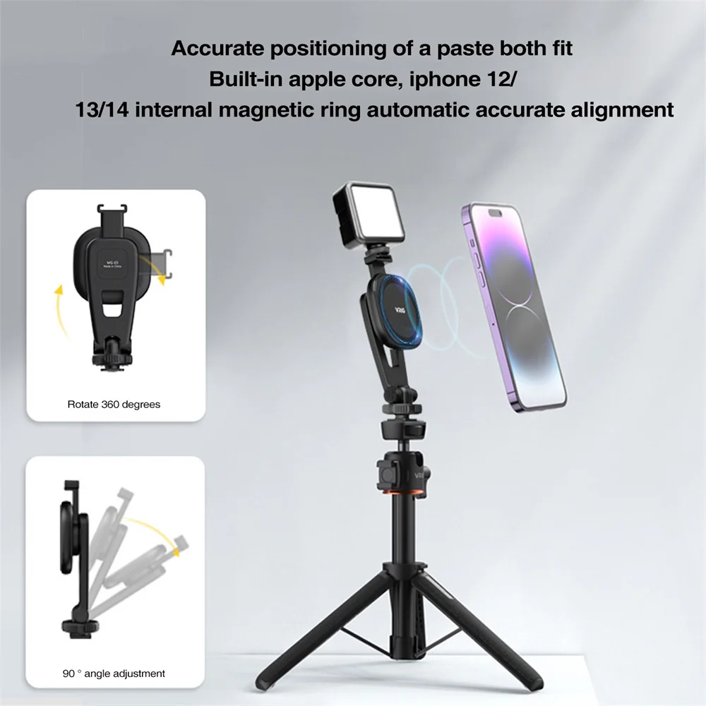 Universal Magnetic Camera Tripod Mount Phone Holder Stand with Cold ...