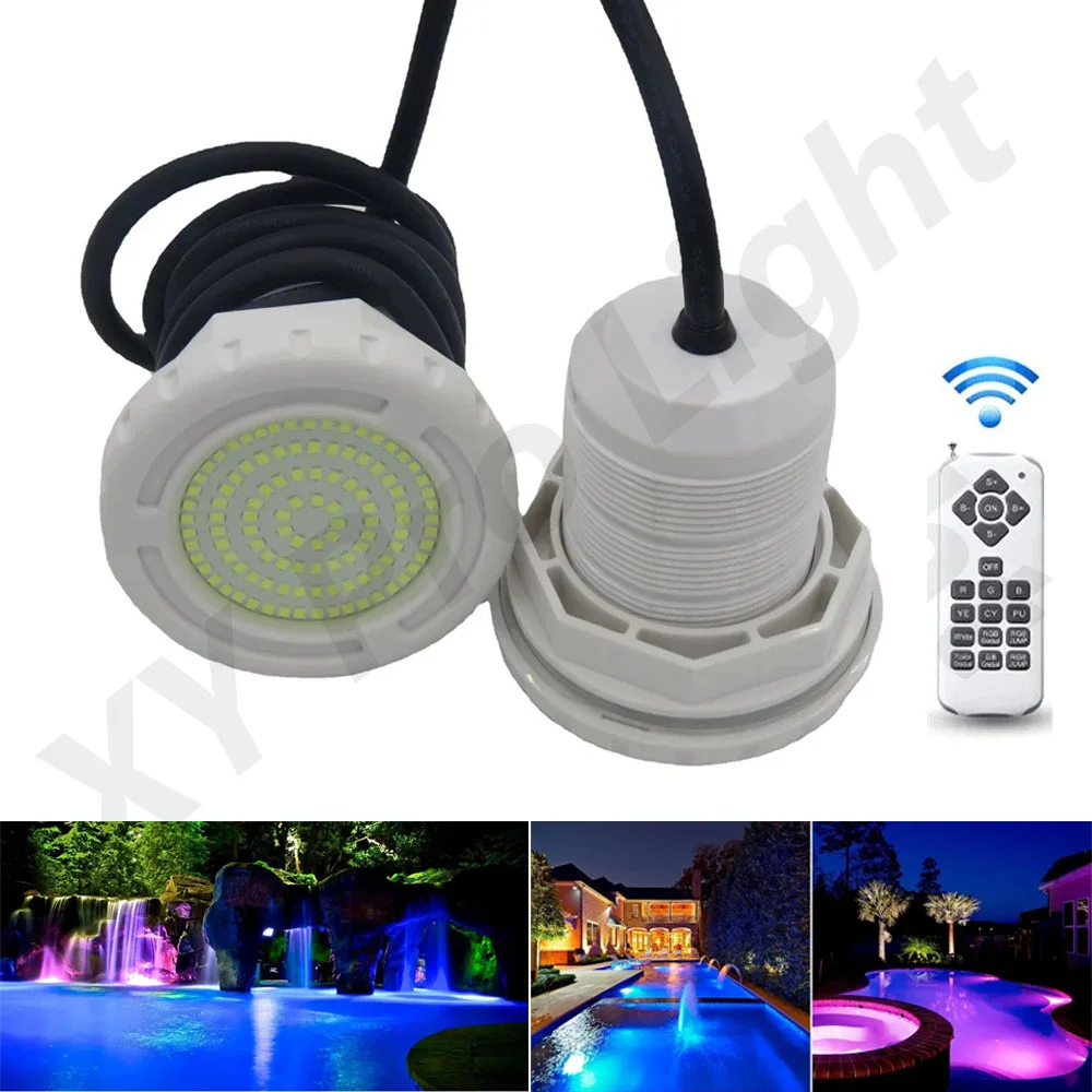 LED-Underwater-Swimming-Pool-Lights-RGB-Color-Changing-AC-DC12V-15W ...