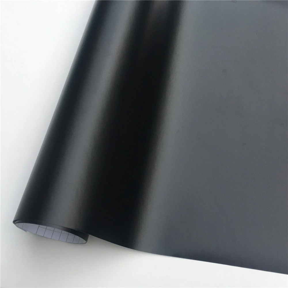 Matte Black Vinyl Film Car Wrap Foil Sticker Vehicle Wraps Console ...
