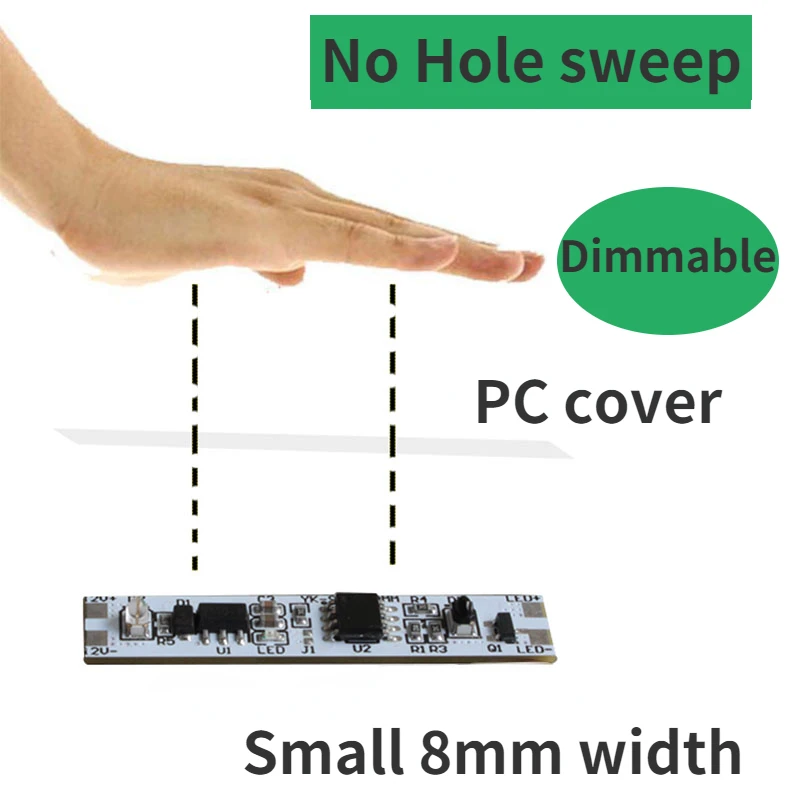 Hand-Sweep-Motion-Sensor-Switch-Detector-DC-12V-24V-6A-IR-Smart ...