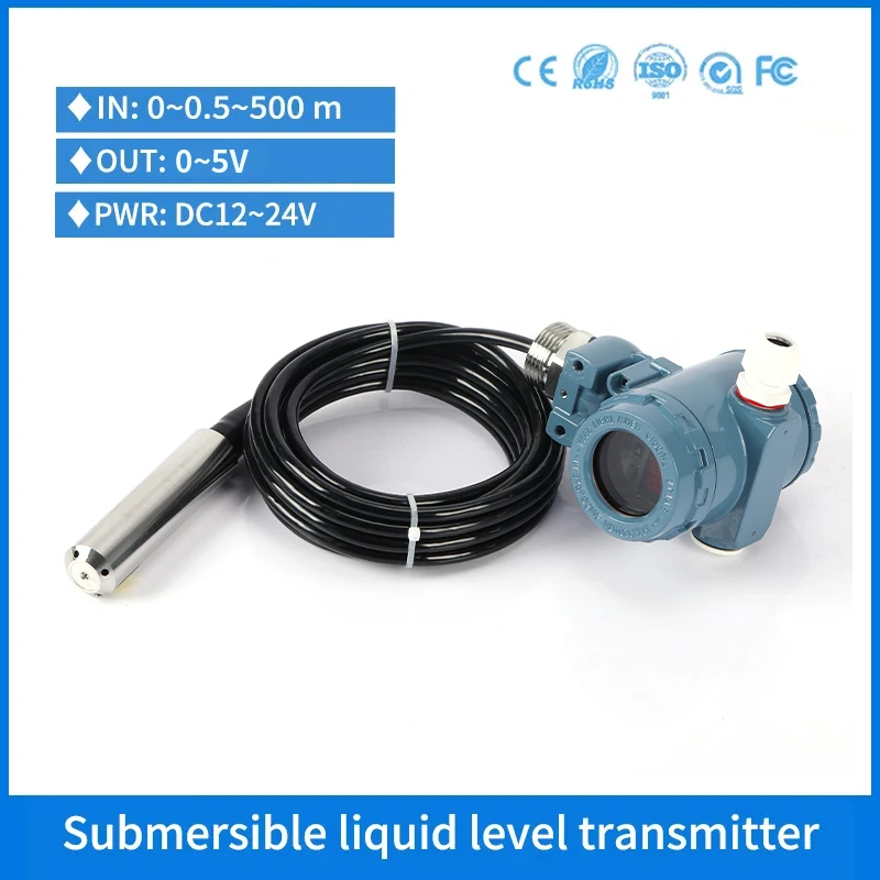LED Digital Display Submersible Level Pressure Transmitter Zigbee 0-5v ...