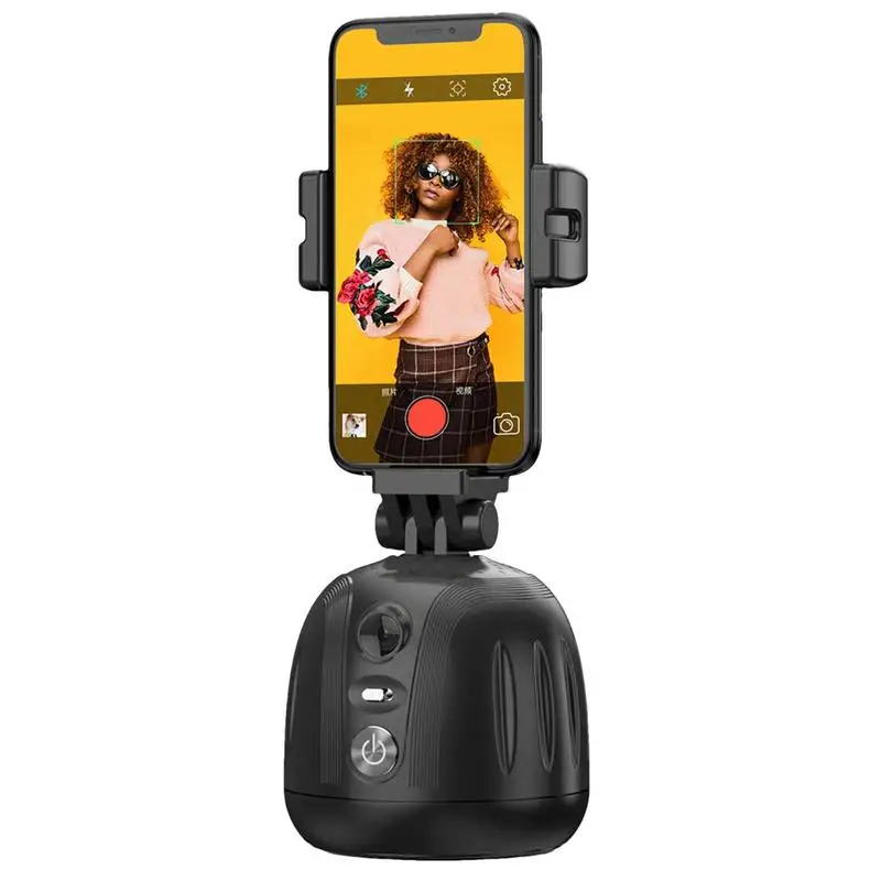Auto Face Tracking Tripod 360 Degree Rotation Phone Camera Mount AI ...